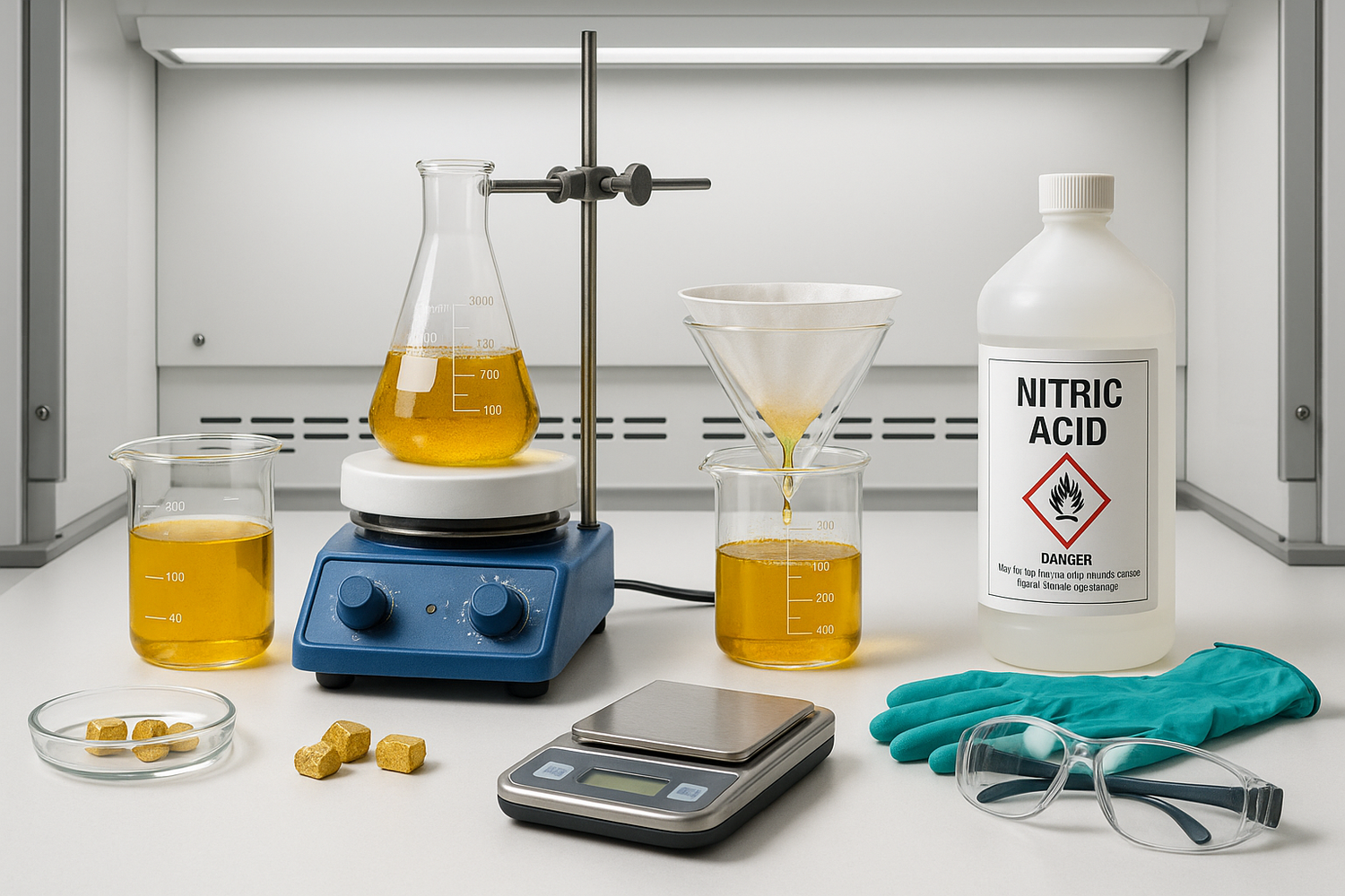 How to Use Nitric Acid for Gold Refining – GOLD TESTING EQUIPMENT