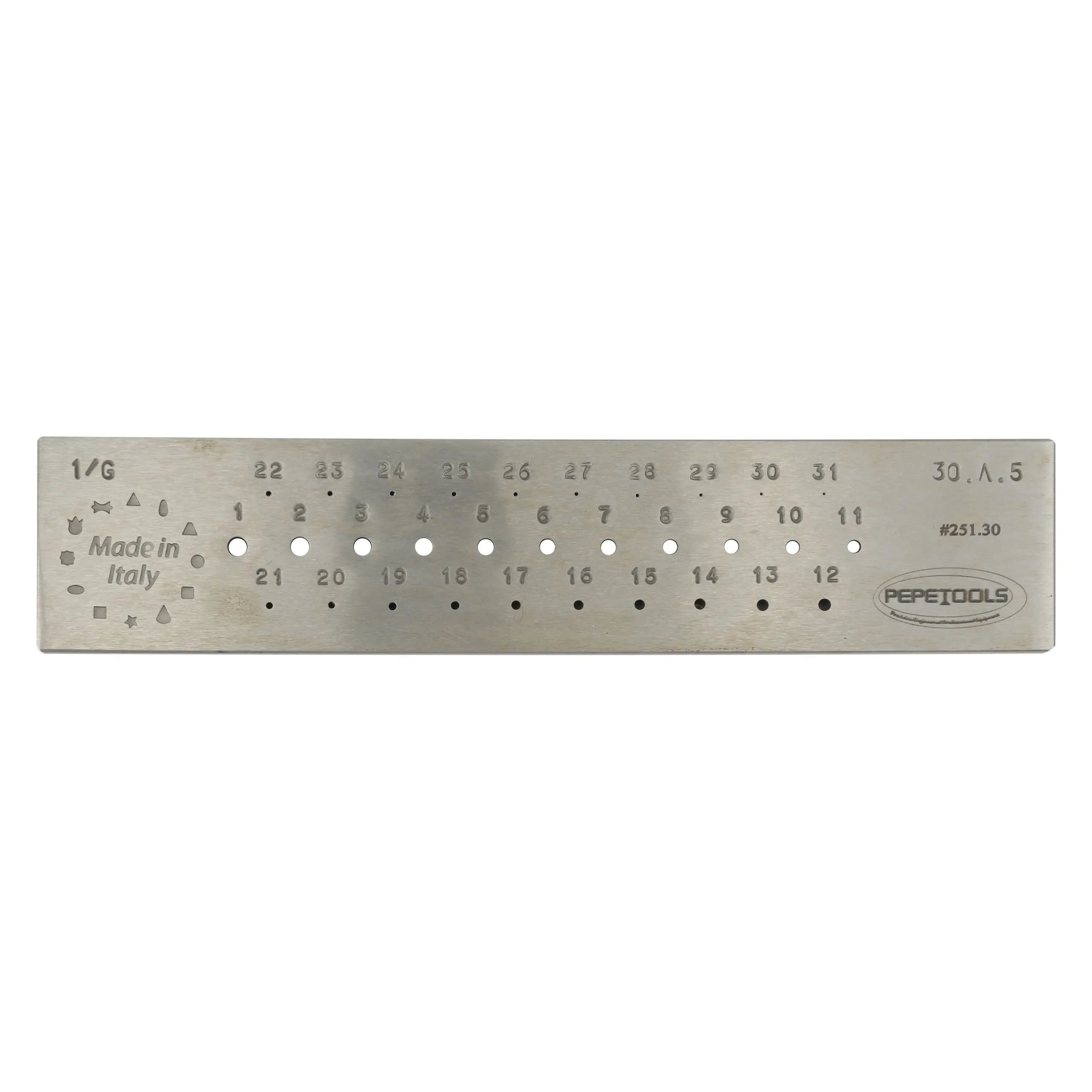Round Wire Draw Plate, 3mm - .5mm, 31 Holes, Hardened Steel – GOLD ...
