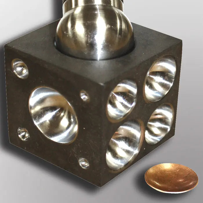 2" Dapping Cube - GOLD TESTING EQUIPMENT