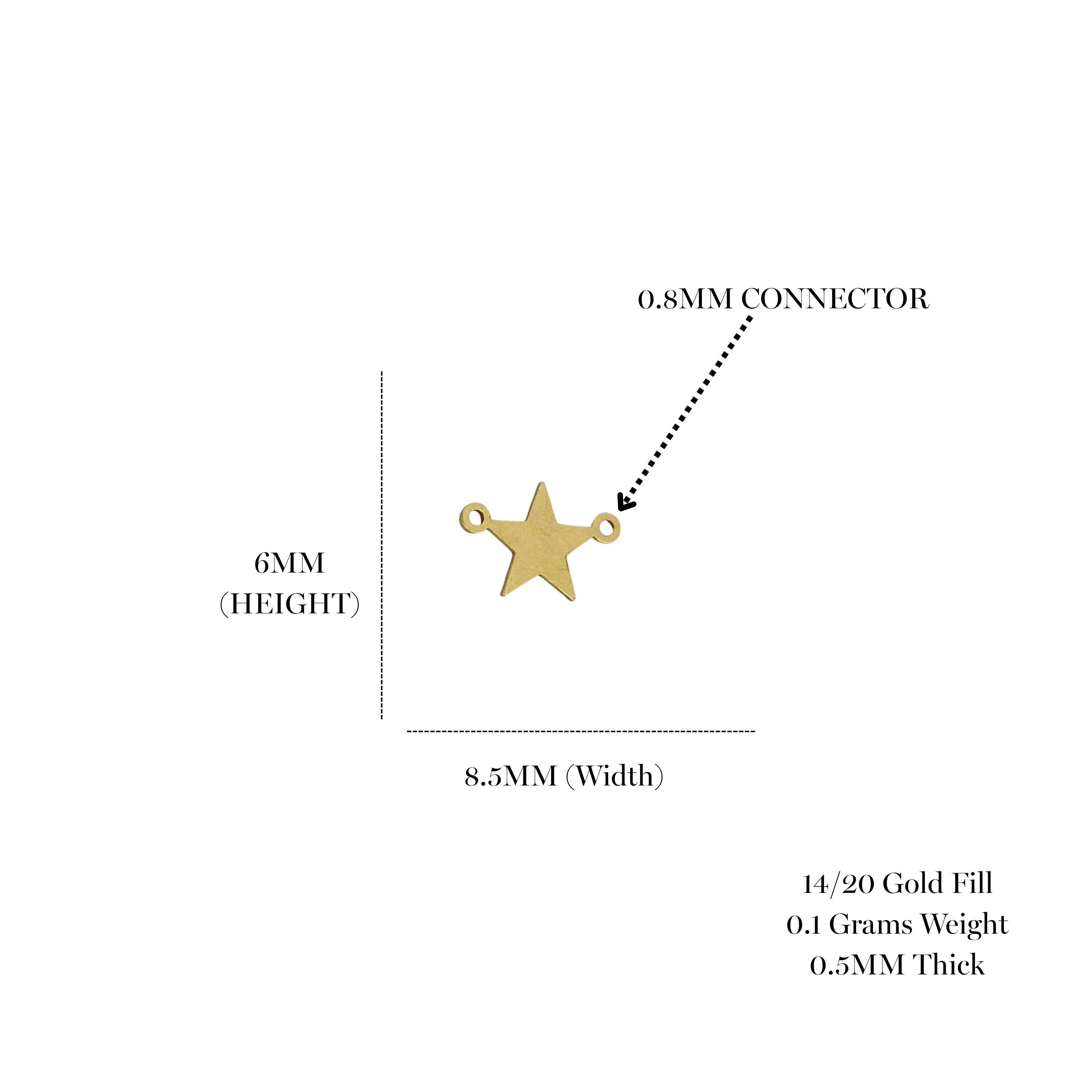 Mini Star Permanent Jewelry Connector - Gold Filled - GOLD TESTING ...