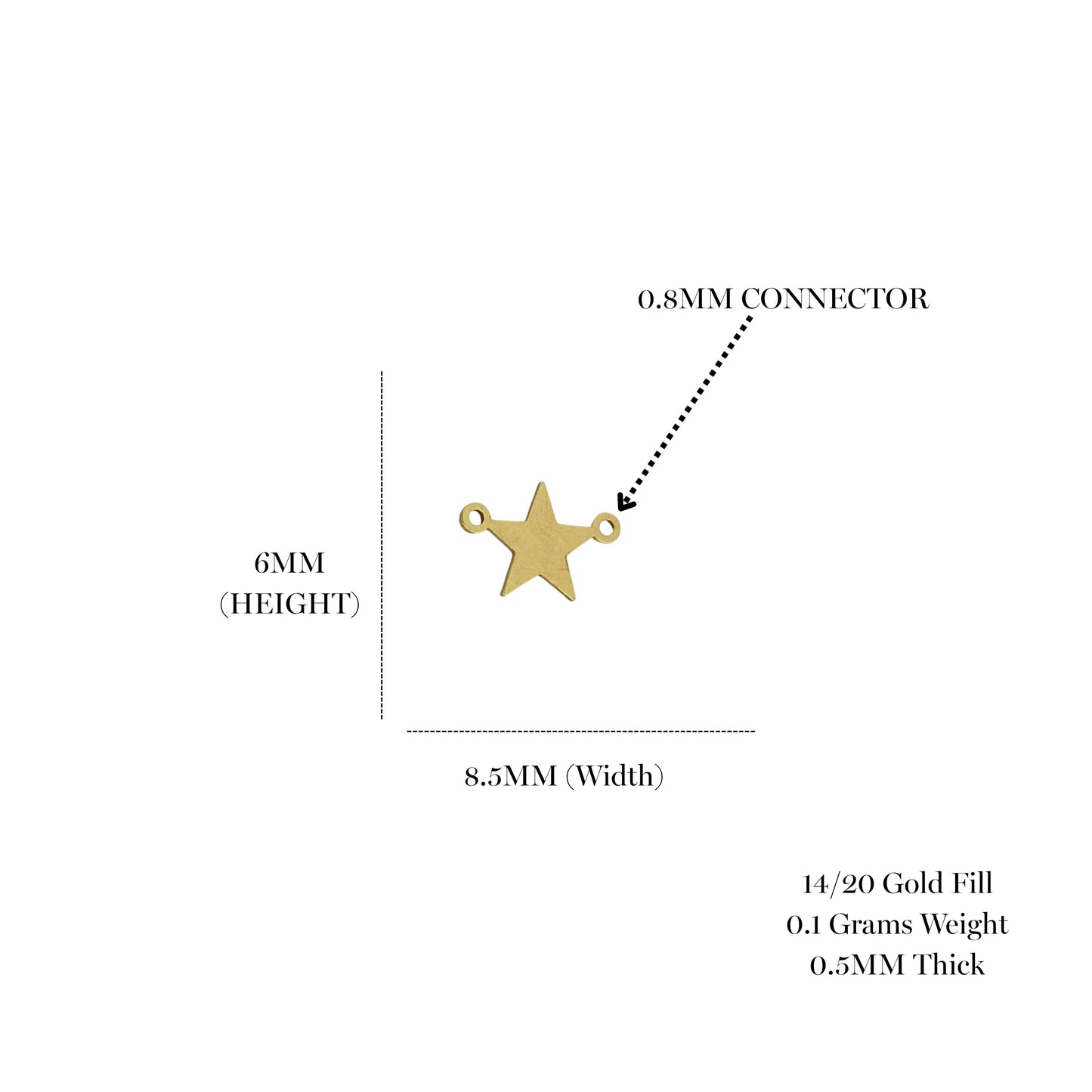 Mini Star Permanent Jewelry Connector - Gold Filled - GOLD TESTING ...