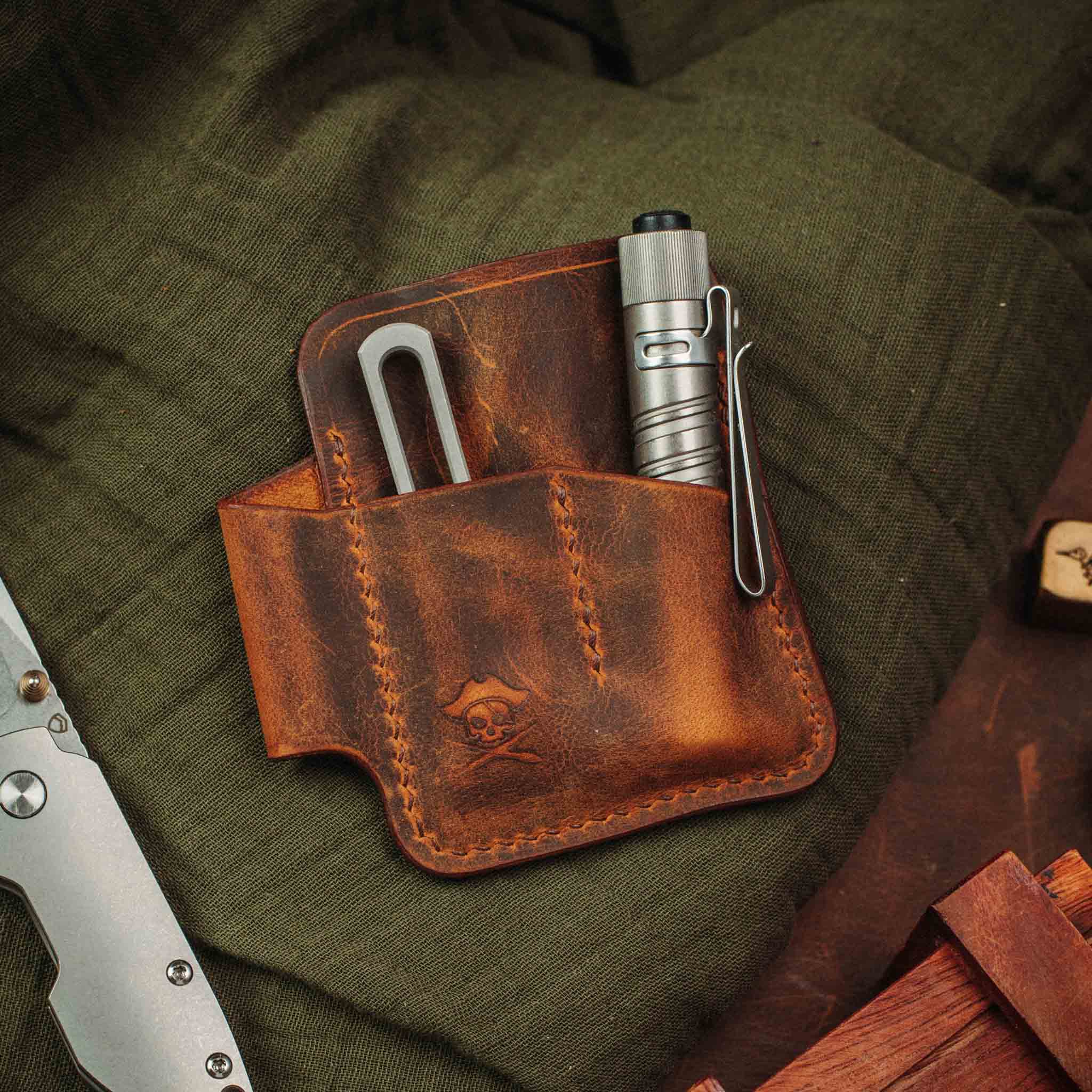 Small Pocket Organizer - First Mate Mini | Leather Pocket Slip | Handc ...