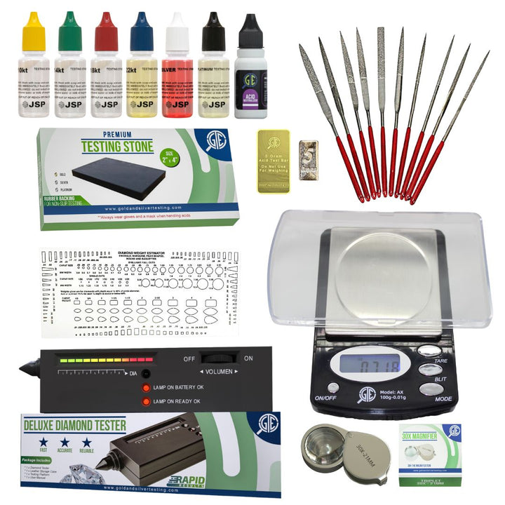 GOLD, SILVER, & PLATINUM TESTING KITS – GOLD TESTING EQUIPMENT
