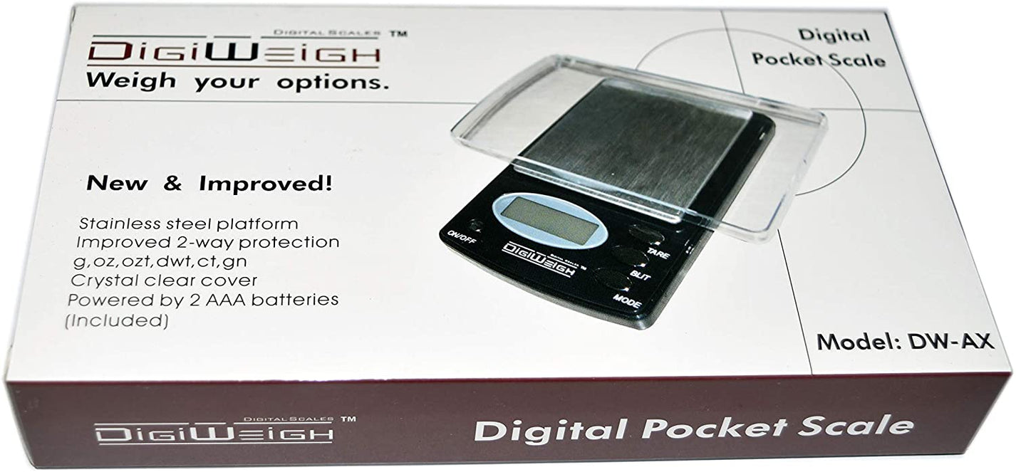 DIGIWEIGH 100G AX SCALE (100 x 0.01g) – GOLD TESTING EQUIPMENT
